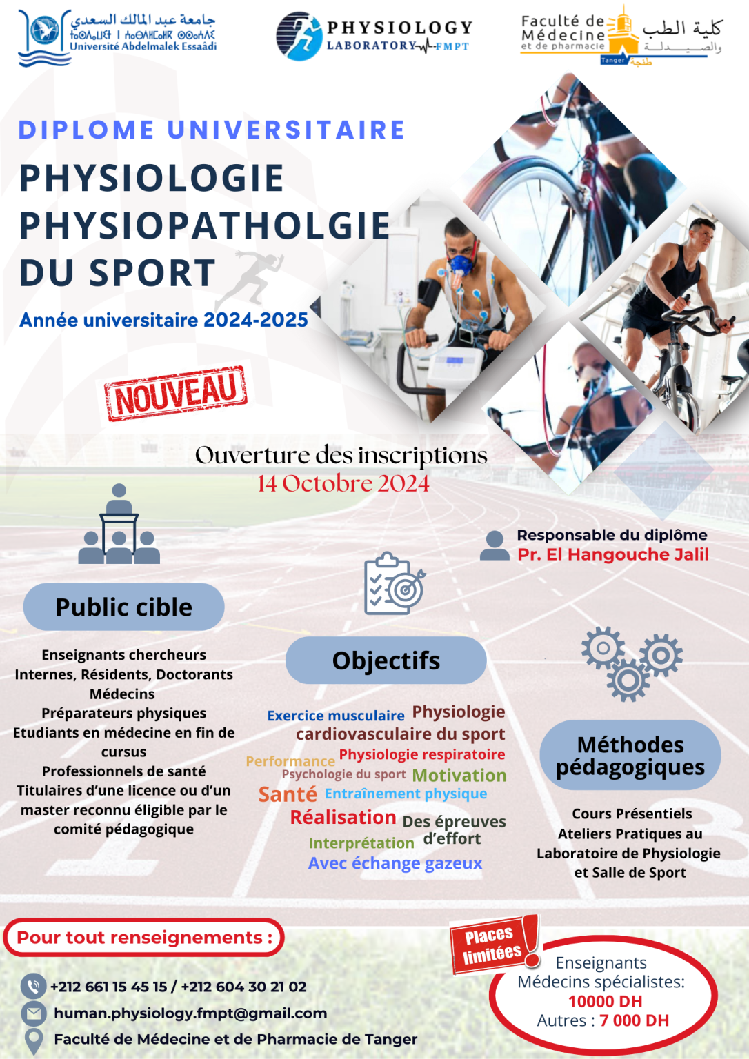 Diplôme Universitaire – Physiologie Physiopathologie du sport – Faculté ...